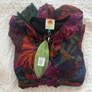 FARM Rio | Dresses | Farm Rio Bird Flowers Tiered Maxi Dress | Poshmark